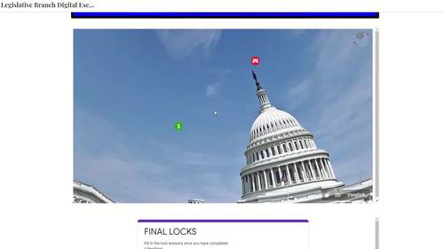 Legislative Branch DIGITAL ESCAPE ROOM for Google Drive® by Think Tank