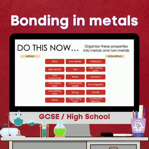 Bonding in metals (GCSE) by CMGs Science lessons | TPT
