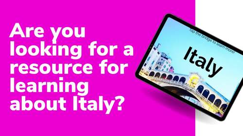 Virtual Field Trip To Italy Boom Cards by Fiddleheads | TPT