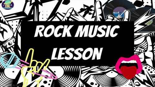 Rock Music + Going to ESL/ESOL PowerPoint Lesson for A2 Level Students