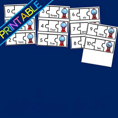 Gumball Machine Math Printable & Digital Bubble Gum Pattern Sort Count ...