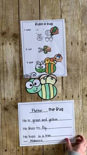 Build a Bug Writing Craft | Spring Bulletin Board | Writing Activities