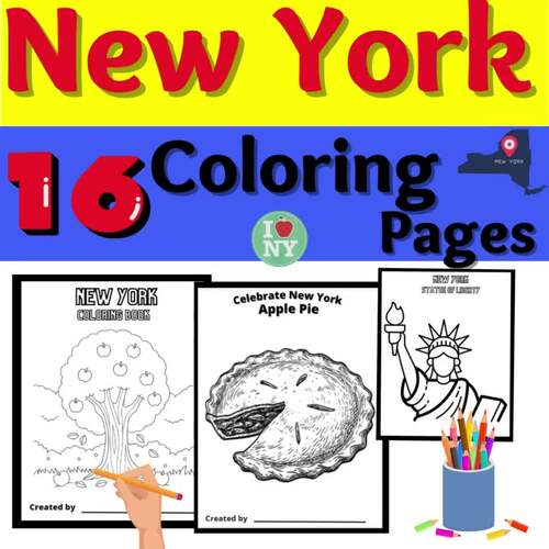 New York Activity Coloring Pages Resource No Prep Color Activities