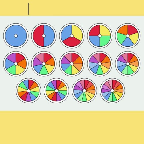 Spinners and Activity Wheels (Blank Spinner Templates) - Clipart