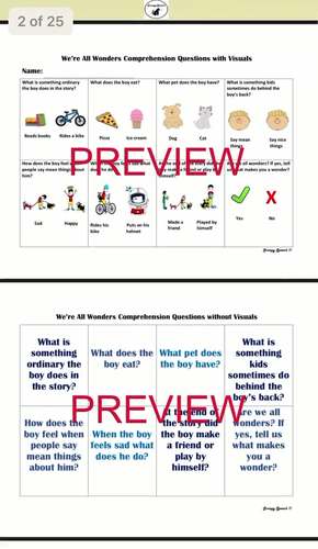 WE'RE ALL WONDERS Book Companion (R.J. Palacio book) by Snoopy Speech