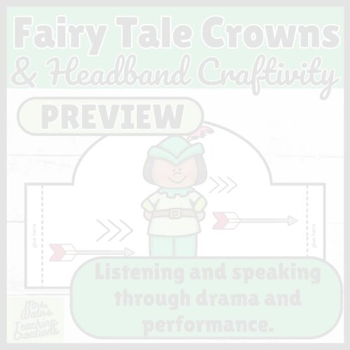 Robin Hood Crown Craftivity | Fairy Tale Sequencing & Story Retelling ...