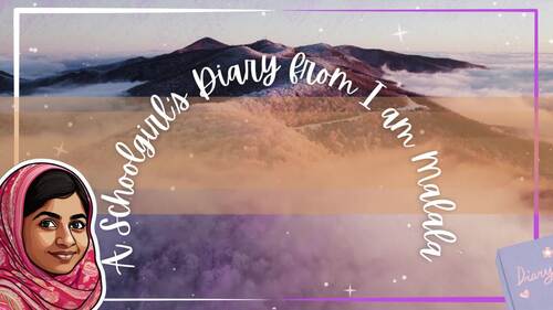 A Schoolgirl's Diary from I am Malala Foldable by Sunshine in Secondary