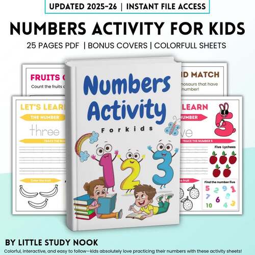 Number Learning Worksheets for Preschool | Fun & Easy Counting Practice