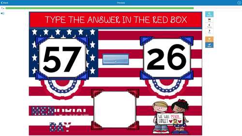 Memorial Day Math Subtraction Within 100 (With & Without Regrouping ...