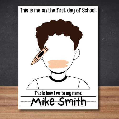 Editable Name Tracing Worksheet: Kids Writing & Drawing Practice
