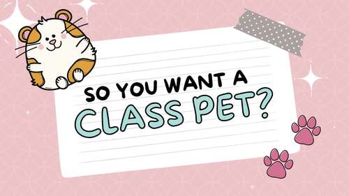 Hamster Class Pet Journal *Editable by Ms Jenessas Desk | TPT