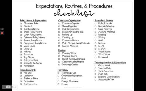 Teaching Routines Expectations and Procedures by The Classroom Corner