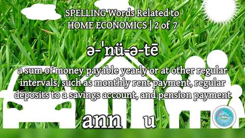 SPELLING Words Related to FAMILY EDUCATION and HOME ECONOMICS | TPT