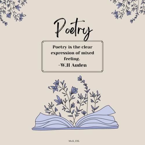 Poetry Unit for ESL by Ms K's English Class | TPT