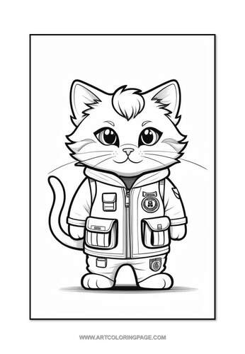 Cat Coloring Pages for Kids Vol 1: Purr-fect Fun and Creativity | TPT