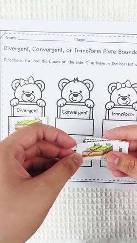 Types of Plate Boundaries – Cut and Paste Sorting Activity by Taketing ...