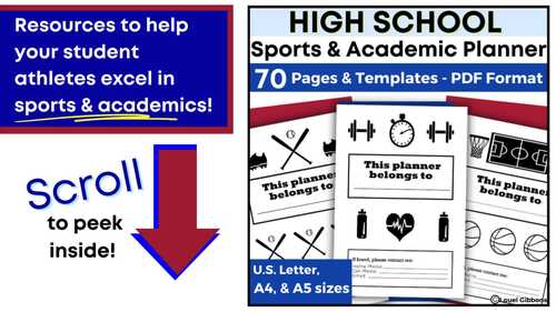 High School Sports, Daily Student Planner, Academic School Year, Athletics