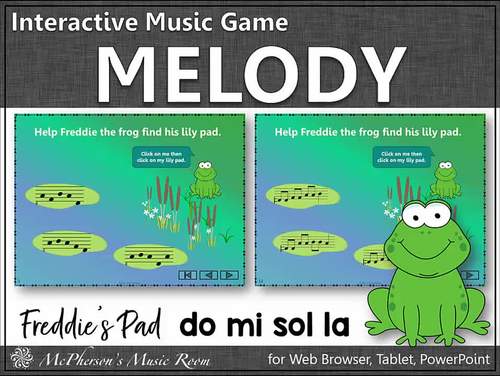 Solfege | Interactive Melody Game Do Mi Sol La {Freddie's Pad} | TPT