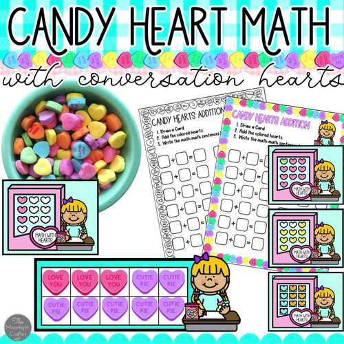 Conversation Heart Math Centers and Activities for Pre-K and ...