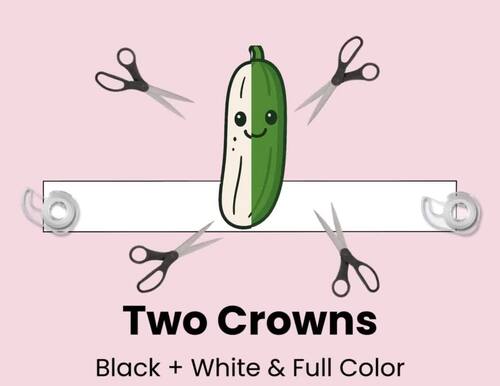 Cucumber Crown / Mask / Costume / Animal / Headband ** Two Crowns