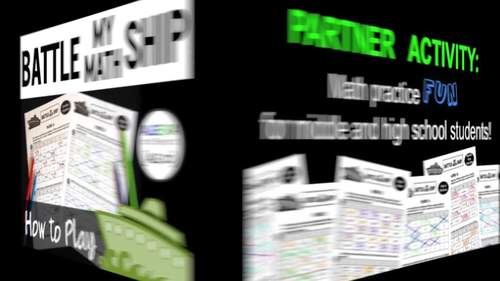 Greatest Common Factor | GCF | Battle My Math Ship Game | Print and Digital