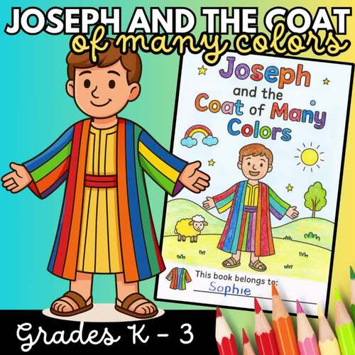 Joseph and the Coat of Many Colors Activities and Worksheets | Bible ...