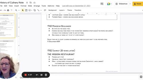 History of French Culinary Unit | TPT