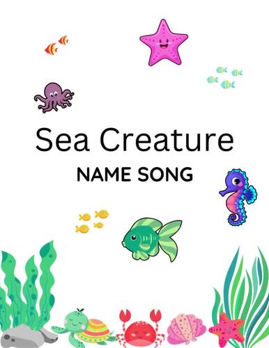Back to School Ocean Name Game | Printable Sea Creature Circle Time ...