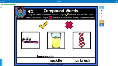 Compound Words Set 1 Boom Cards™ | Distance Learning | TpT