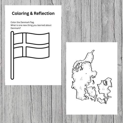 Denmark Mini Book | Country Study | Scandinavia Geography | Printable K–3