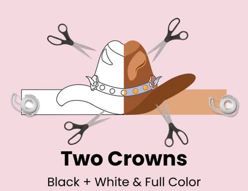 Cowboy Hat Crown / Mask / Costume / Animal / Headband ** Two Crowns