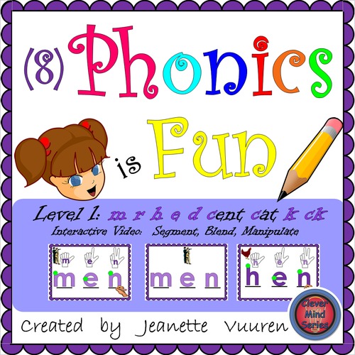 (2B) PHONICS IS FUN: VIDEO: m r h e d (c)ent (c)at ck k: DISTANCE LEARNING