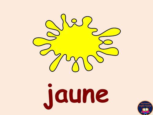 LES COULEURS - POWERPOINT on colors in French by The French English teacher