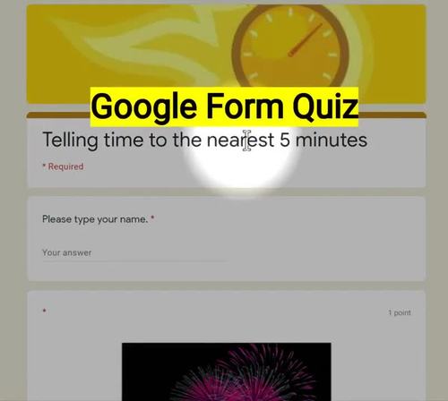 Telling Time Google Forms™ assessment by Jo Jo's Jungle | TPT