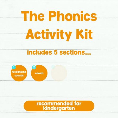 Phonics Activity Kit | Printable Games for Vowels, Word Families, Rhyming