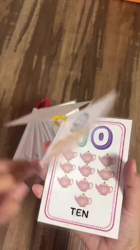 Printable Number Flashcards for Kids - Counting and Recognition by MumsueTH