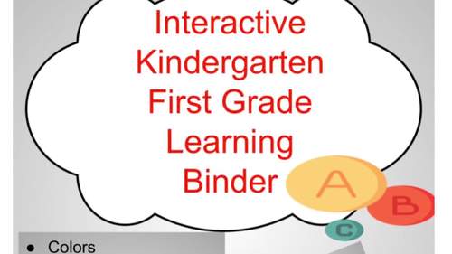 At home kindergarten, preschool distance learning Binder, Homeschool ...