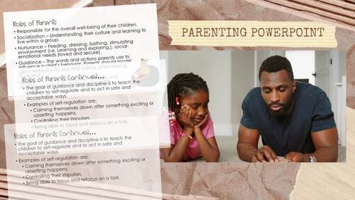 Parenting PowerPoint & Notes Handout | Child Development PowerPoint ...