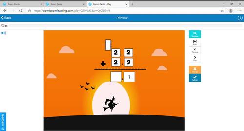 Add Decimals Boom Cards Halloween Theme by Language Forum | TPT