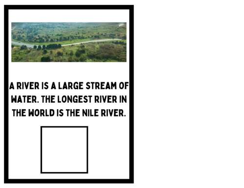 Adapted Book for Special Education (interactive book) Bodies of Water