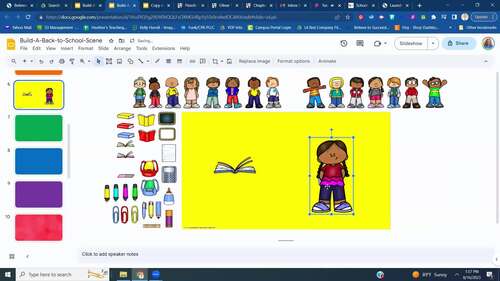 Build Your Own BACK TO SCHOOL Google Slides Activity: FUN keyboard practice