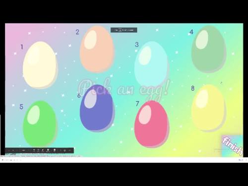 Unicorn Surprise Eggs Digital Activity Game with Animations for Powerpoint