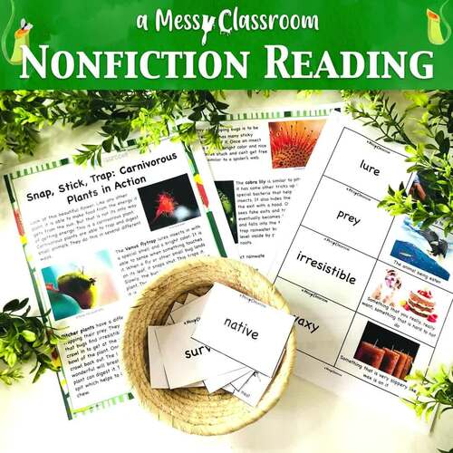 Carnivorous Plants Unit 2nd Grade Main Topic RI.2.2 Text Features RI.2. ...