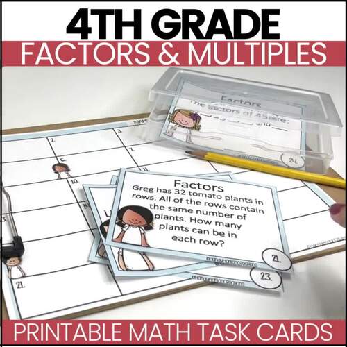4th Grade Go Math Chapter 5 Factors and Multiples by Handy Hanlon Creations