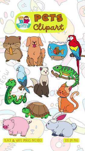 Pets Clip Art by Mister Clips | TPT