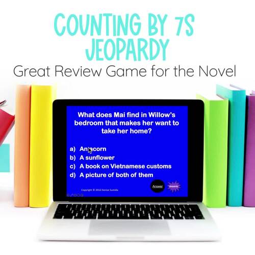 Counting by 7s by Holly Goldberg Sloan Jeopardy by Reading Under the ...