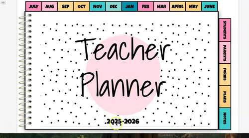 Digital Teacher Planner | One Stop Teacher Planner | Digital Planner ...
