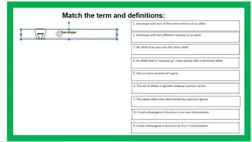 Punnett Squares and Inheritance Review Task Cards- digital and printable!