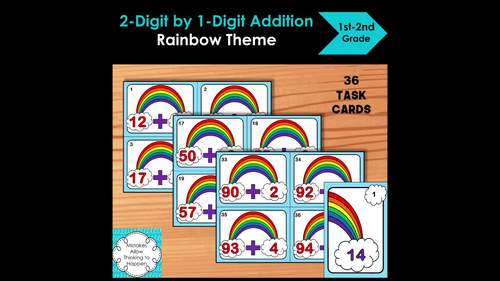 1-Digit Addition to 18 Rainbow Theme by Mistakes Allow Thinking to Happen