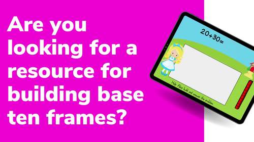 Build Base Tens Digital Boom Task Cards by Fiddleheads | TPT